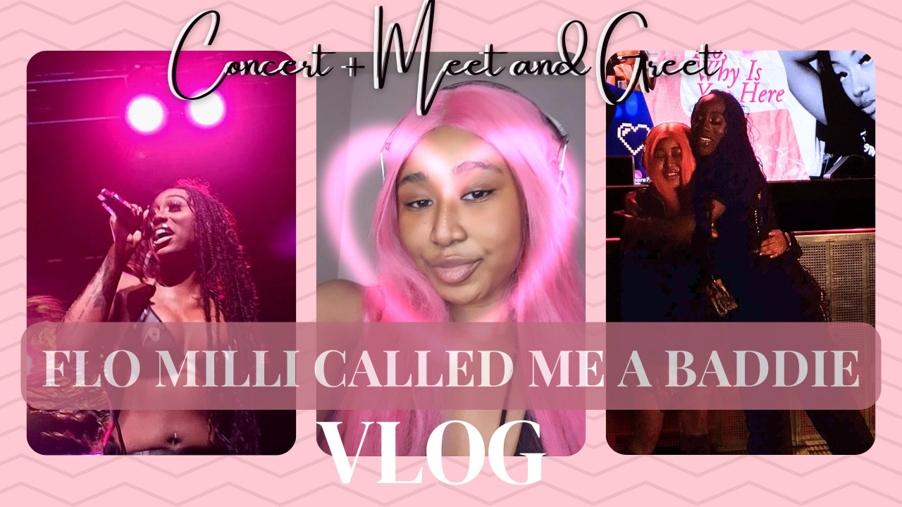 Come with me to see Flo Milli | VIP Meet & Greet, Concert Vlog | Ashley ...