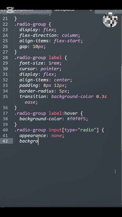 HTML Radio Button | HTML CSS #htmlinput #coding #csstutorial # ...