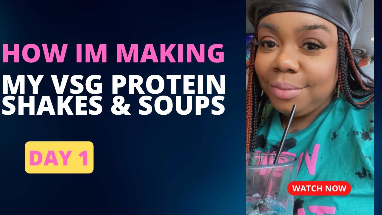 Making my VSG Liquid diet protein shake and soup. - YouTube