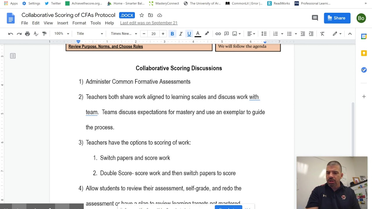 PLC Coach: Collaborative Scoring of Work - YouTube