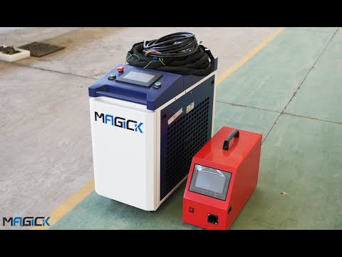 Small Magick 4 in 1 laser welding machine S&A water chiller - YouTube
