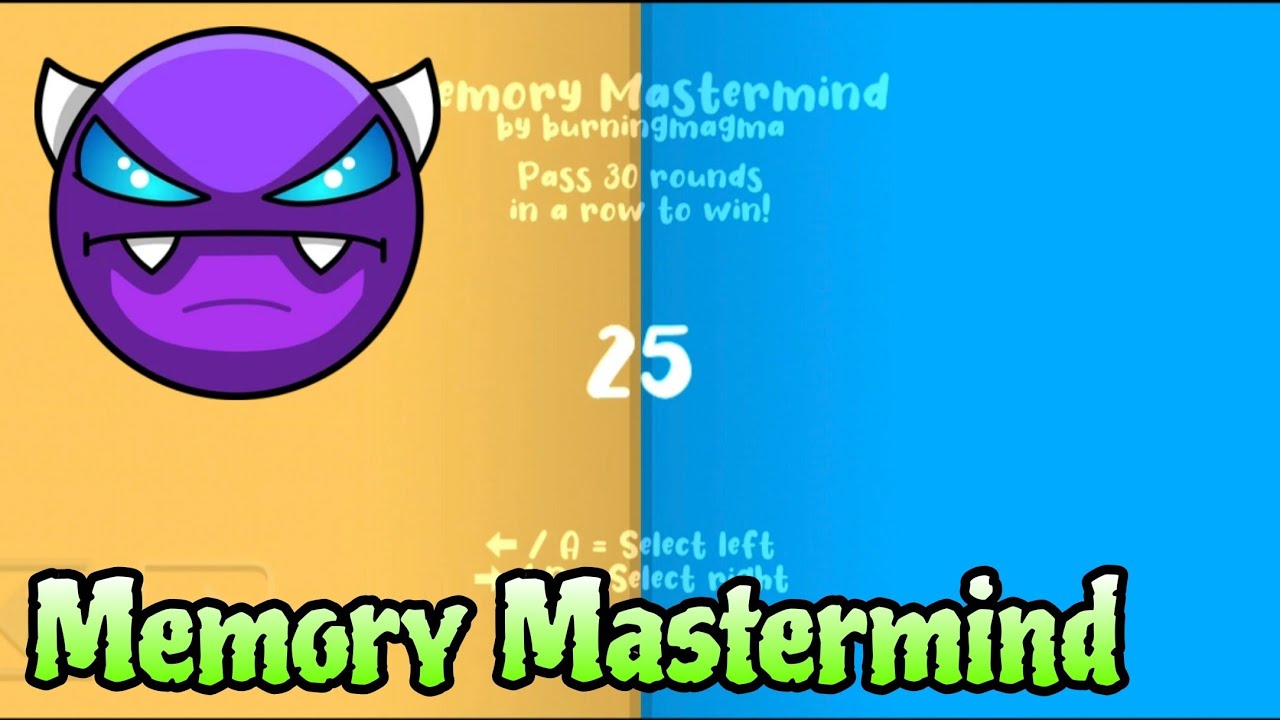 Memory Mastermind by Burningmagma 100% (Platformer Easy Demon?) - Geometry Dash 2.2 - YouTube