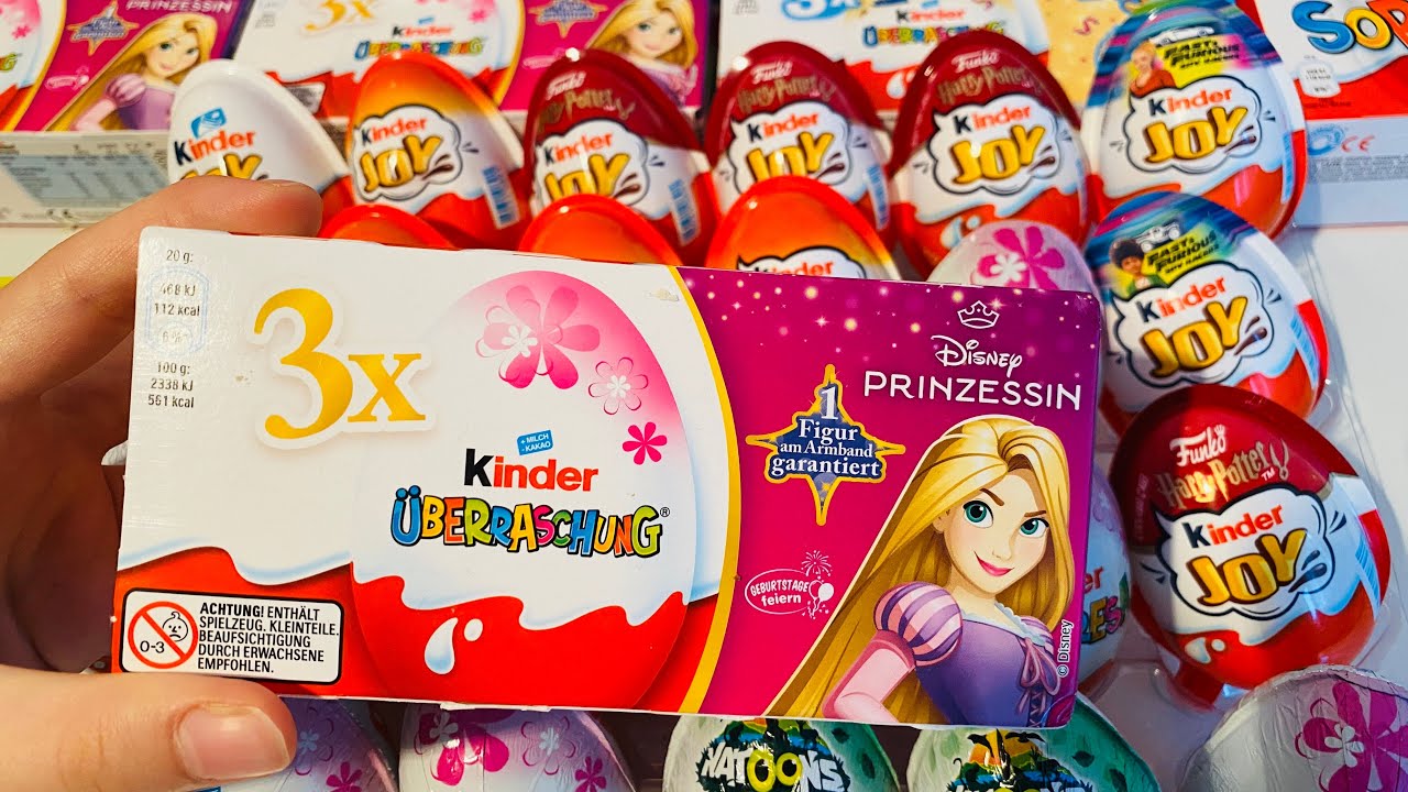 Princess Kinder Surprise ASMR Unboxing - YouTube