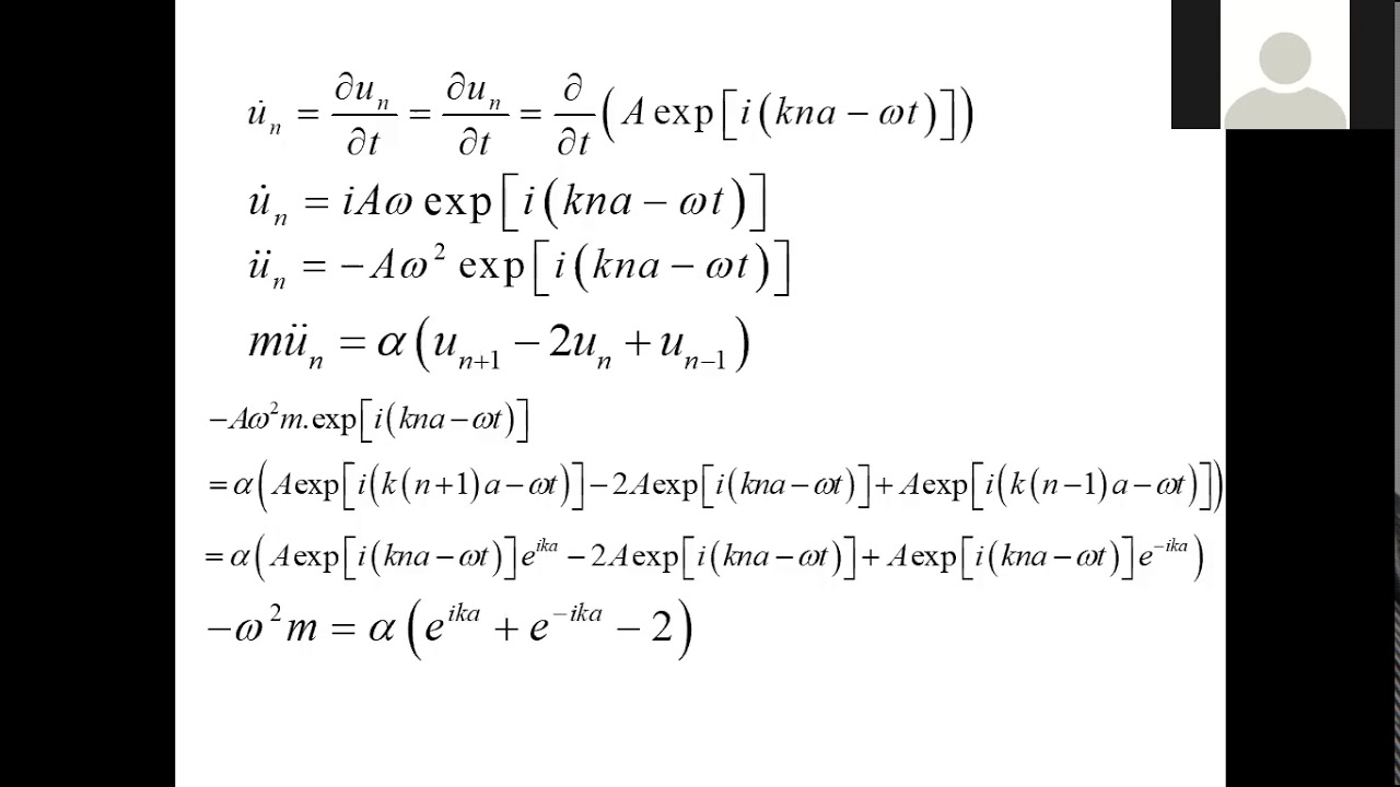Bimal Class Lattice Vibrations Monoatomic Chains - YouTube