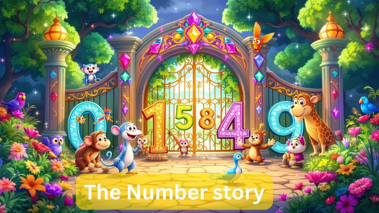 Number story for Kids Preschoolers - YouTube