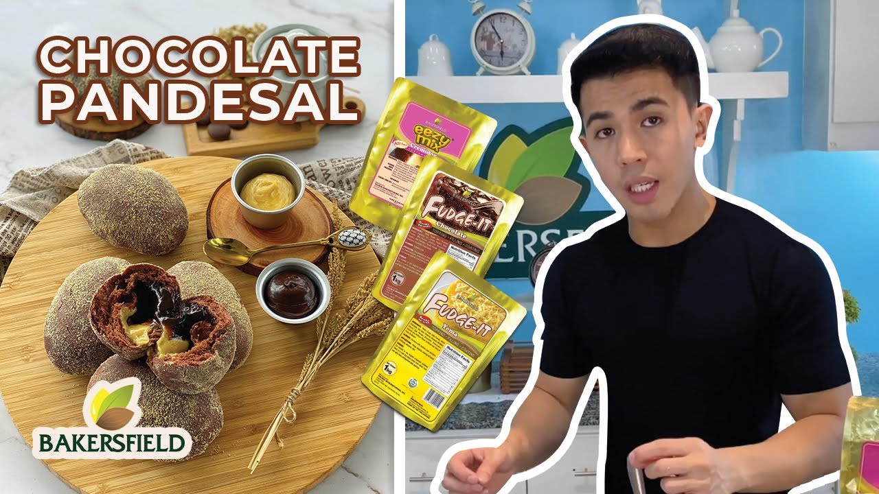 EASY Chocolate Pandesal Recipe | Bakersfield Products - YouTube
