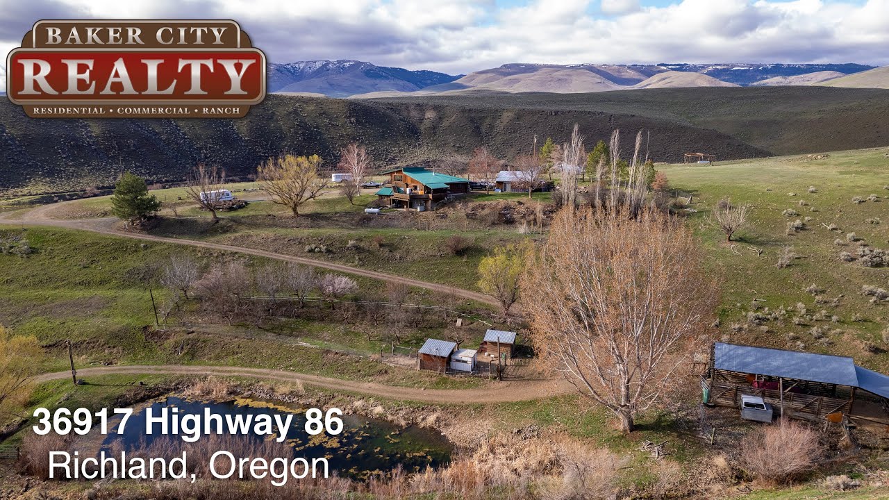Sold | 36917 Highway 86 | 90+ Acre Ranch | Richland, Oregon - YouTube