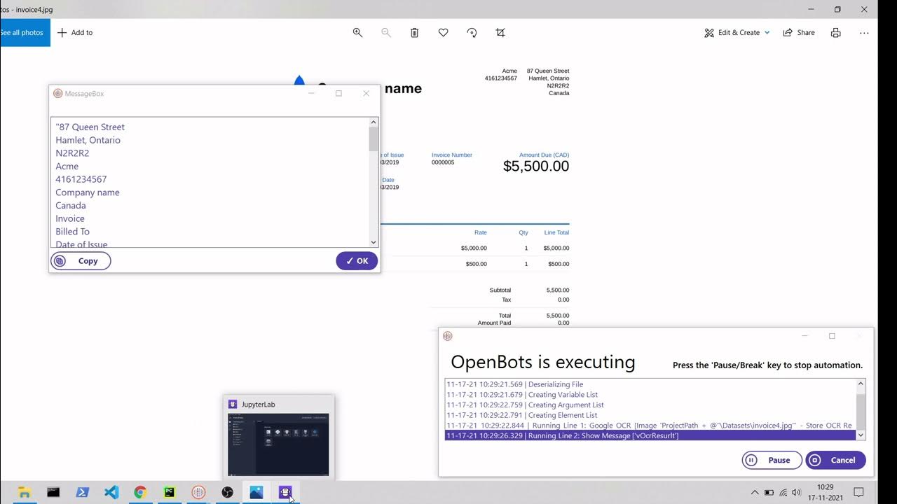RPA Invoice Process using OpenBots and Robocorp Tools with Google Cloud Vision API - YouTube
