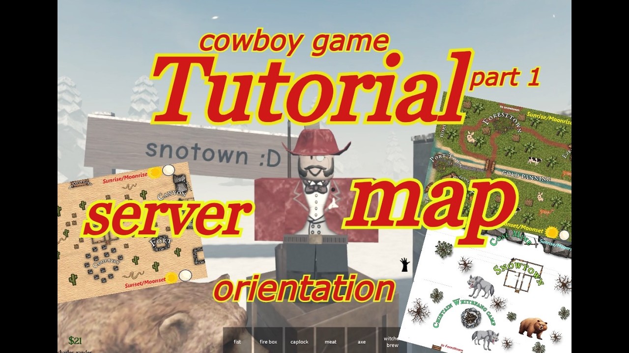 Cowboy game Tutorial part 1 , Map & Server , Roblox - YouTube
