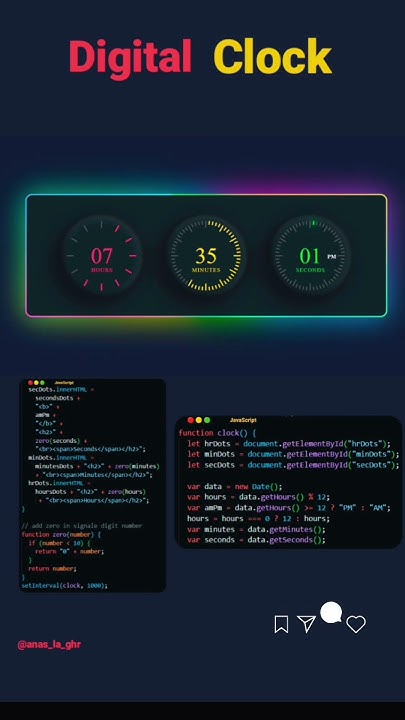 Digital Clock In Css Shortvideo Coding Cssanimation Viral Webdesign Shorts Youtube