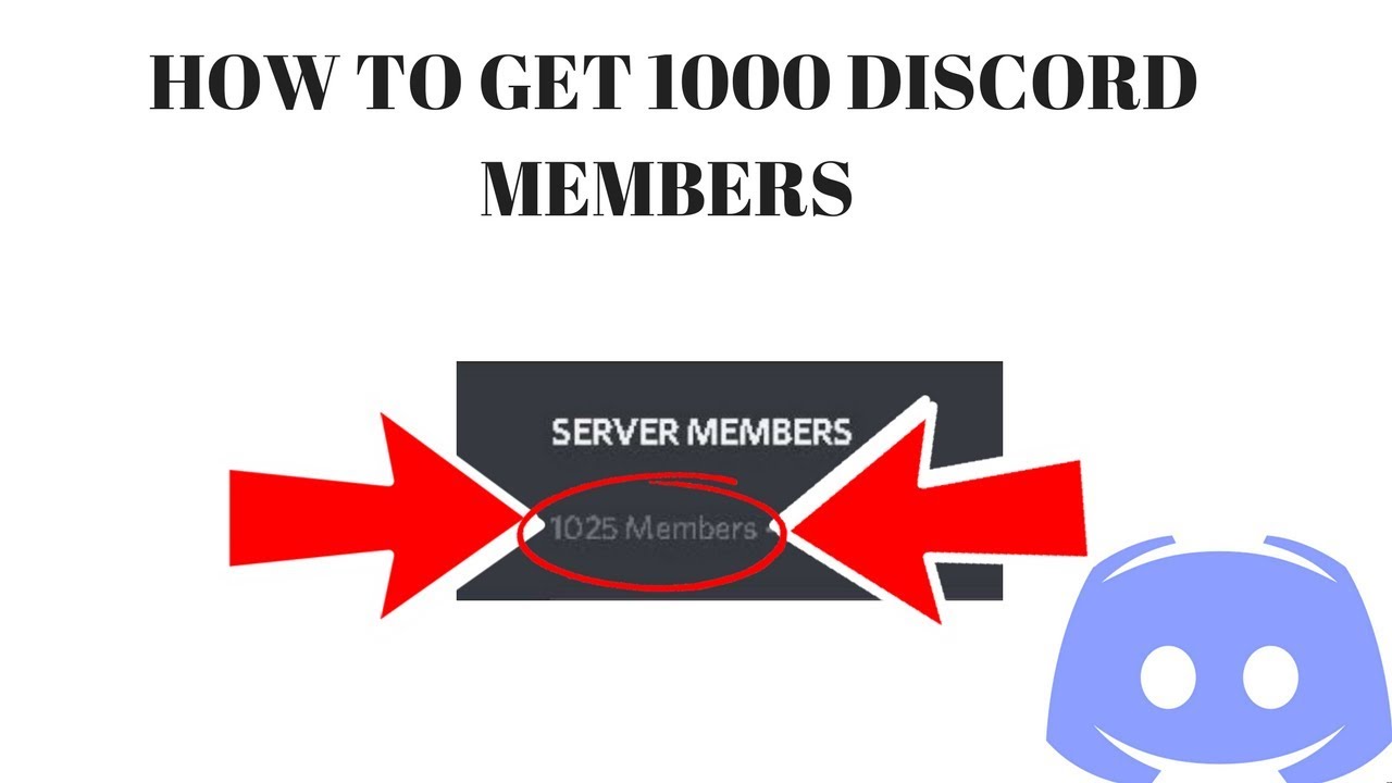 How to get 1000 members on discord - YouTube