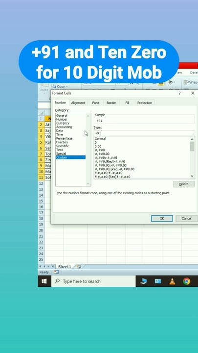 Add 91 Before Mobile Number In Excel Excel Exceltips Tricks Computerknowledge Trending