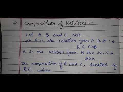 Discrete Mathematics: Composition of Relations - YouTube