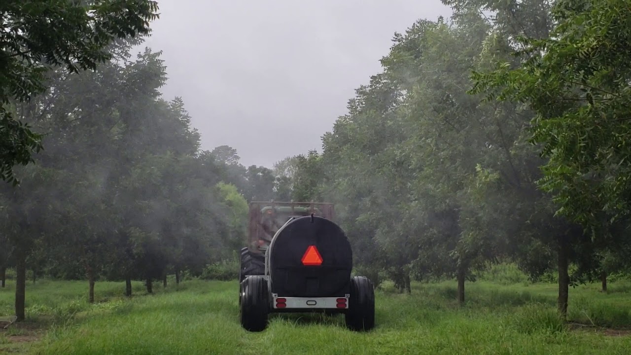 New pto driven pecan sprayer. Our design - YouTube