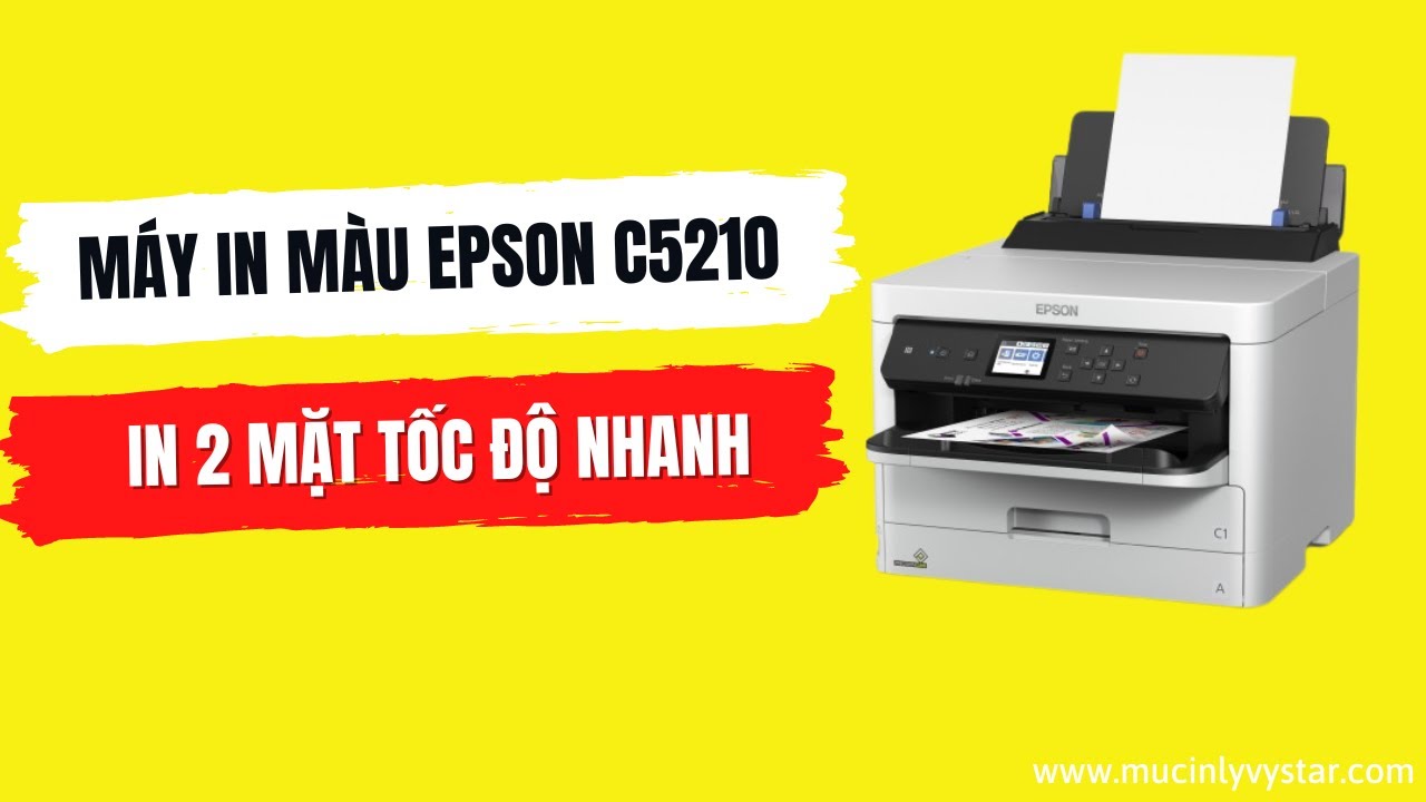 Máy in Epson C5210 chuyên in thiệp cưới - tờ rơi siêu nhanh - YouTube