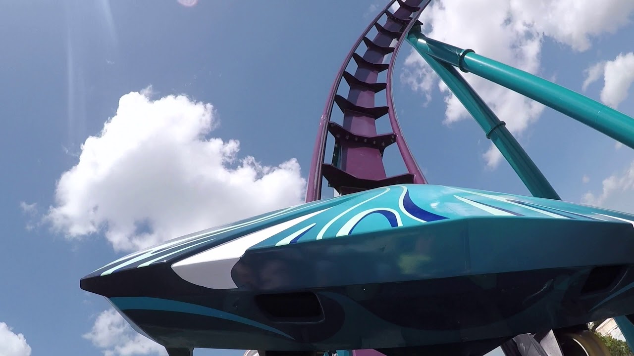 Mako Roller Coaster Ride POV SeaWorld Orlando Florida Front Seat - YouTube