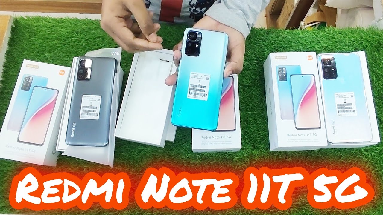 Redmi Note 11T 5G Unboxing | Aquamarine Blue | Matte Black | Star Dust ...