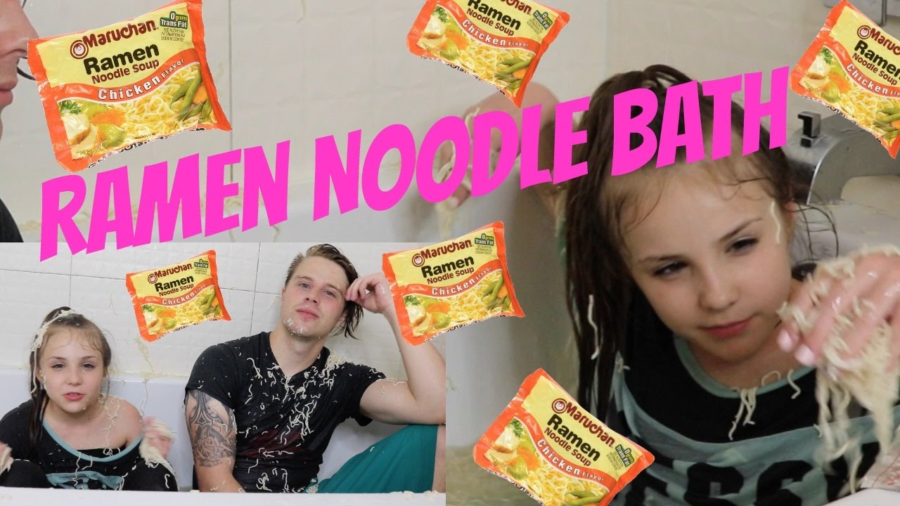 Ramen noodle Bath W/ h2balla - YouTube
