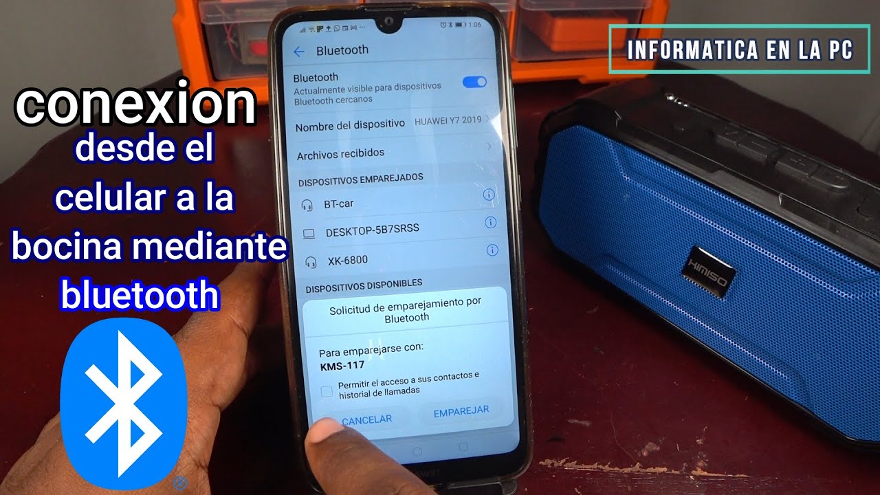 Como conectar/vincular una bocina portátil mediante conexión bluetooth ...