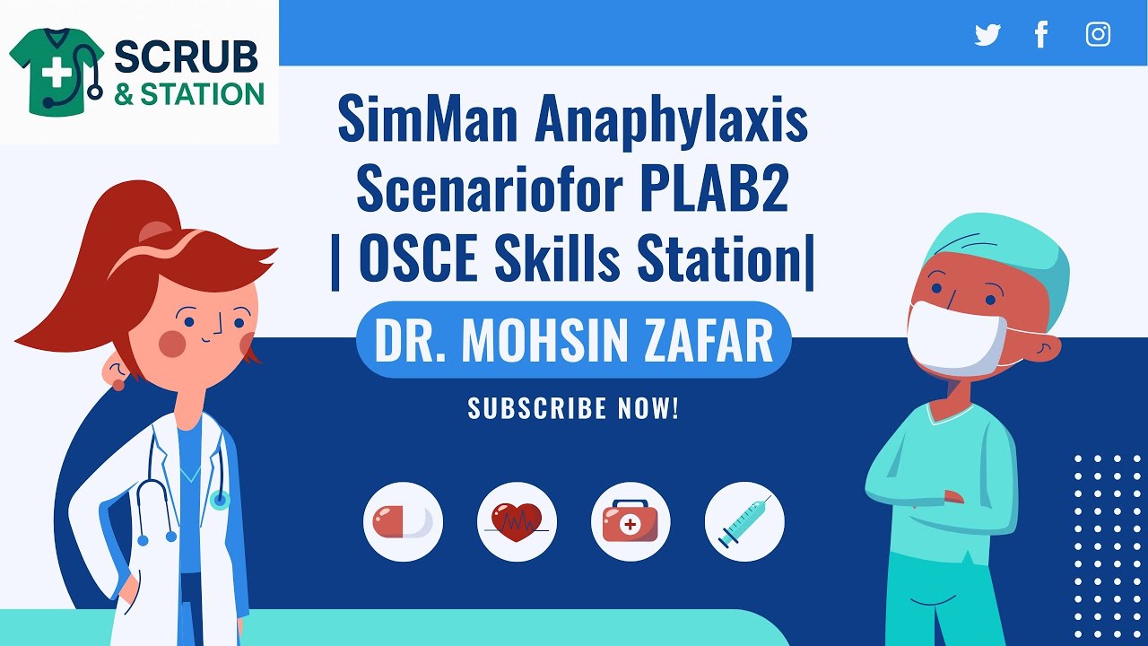 SimMan Anaphylaxis Scenario for PLAB2 | OSCE Skills Station| - YouTube