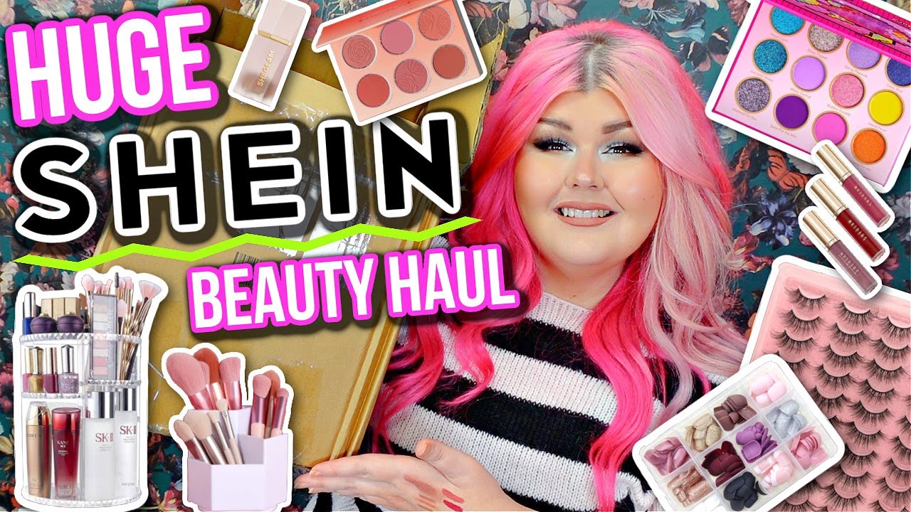 HUGE SHEIN BEAUTY HAUL! | Makeup, Nails, Storage & Organization + MORE ...