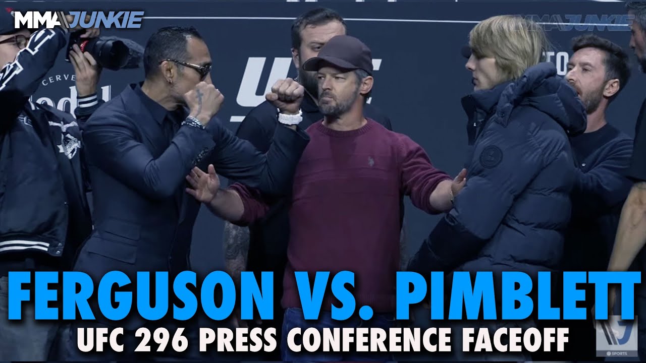 Tony Ferguson vs. Paddy Pimblett Press Conference Faceoff | UFC 296 ...