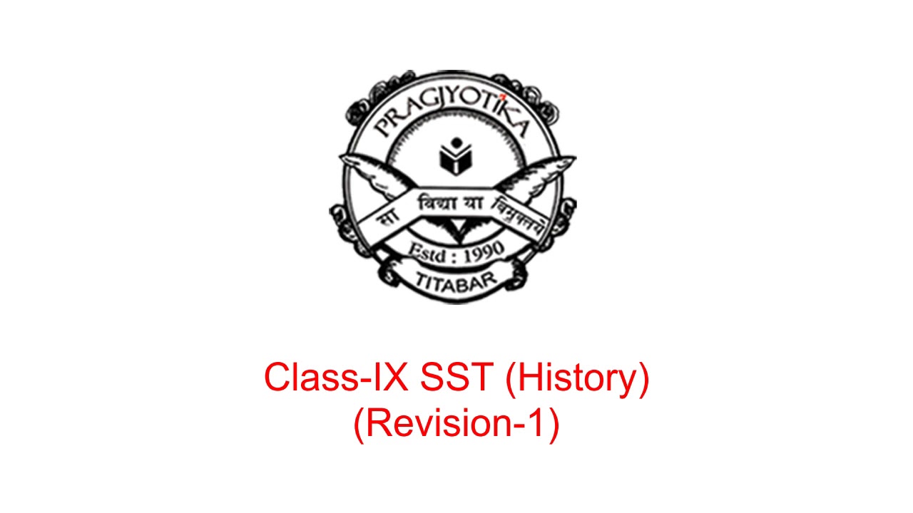 Class-IX SST (History) (Revision-1) - YouTube