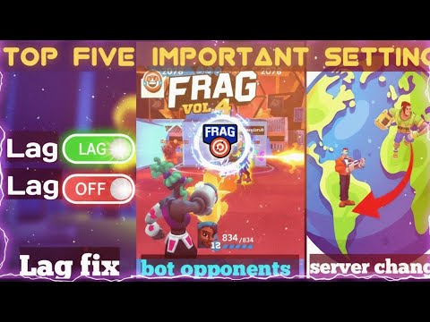Fix lag issues,high ping, bot opponents, server change, bug issues in frag pro shooter 👀 # ...