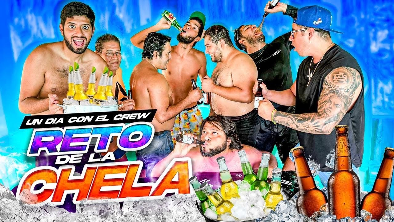 🔥UN DIA CON EL CREW RETOJORJAIS, RETO QUIEN TOMA MAS RAPIDO UNA CHELA🔥 - YouTube