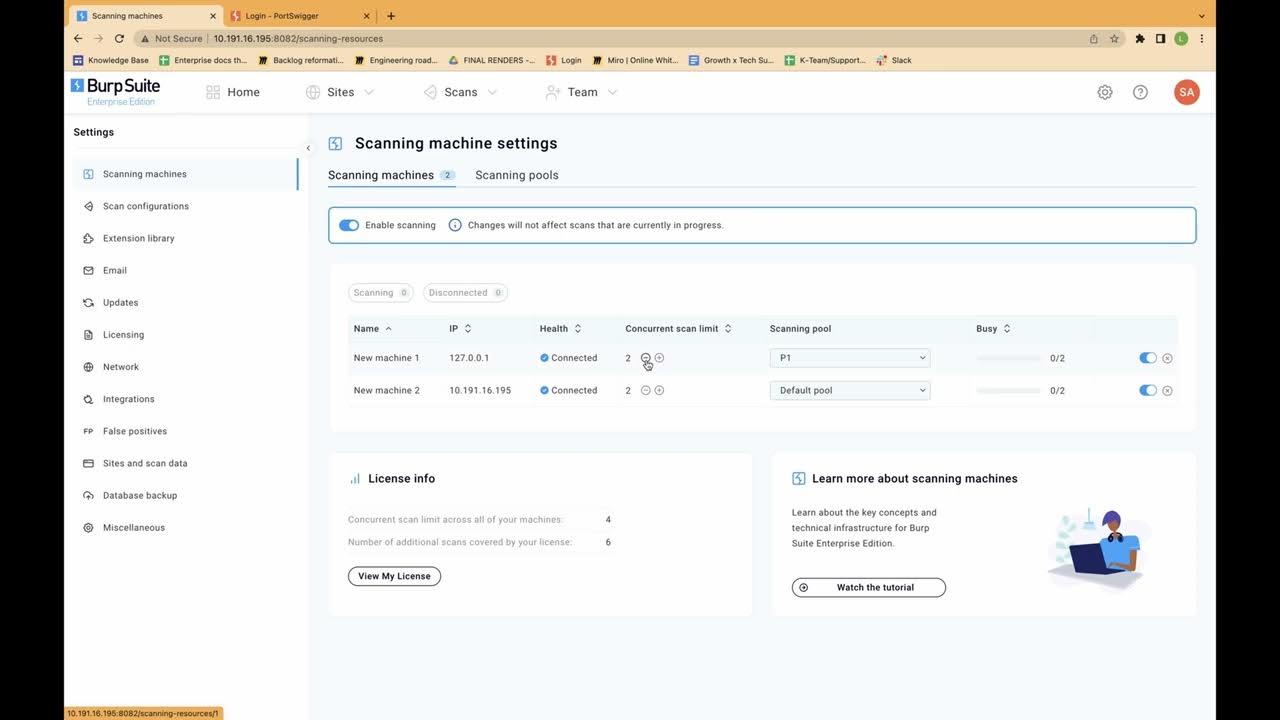 Assigning scan limits in Burp Suite Enterprise Edition - YouTube