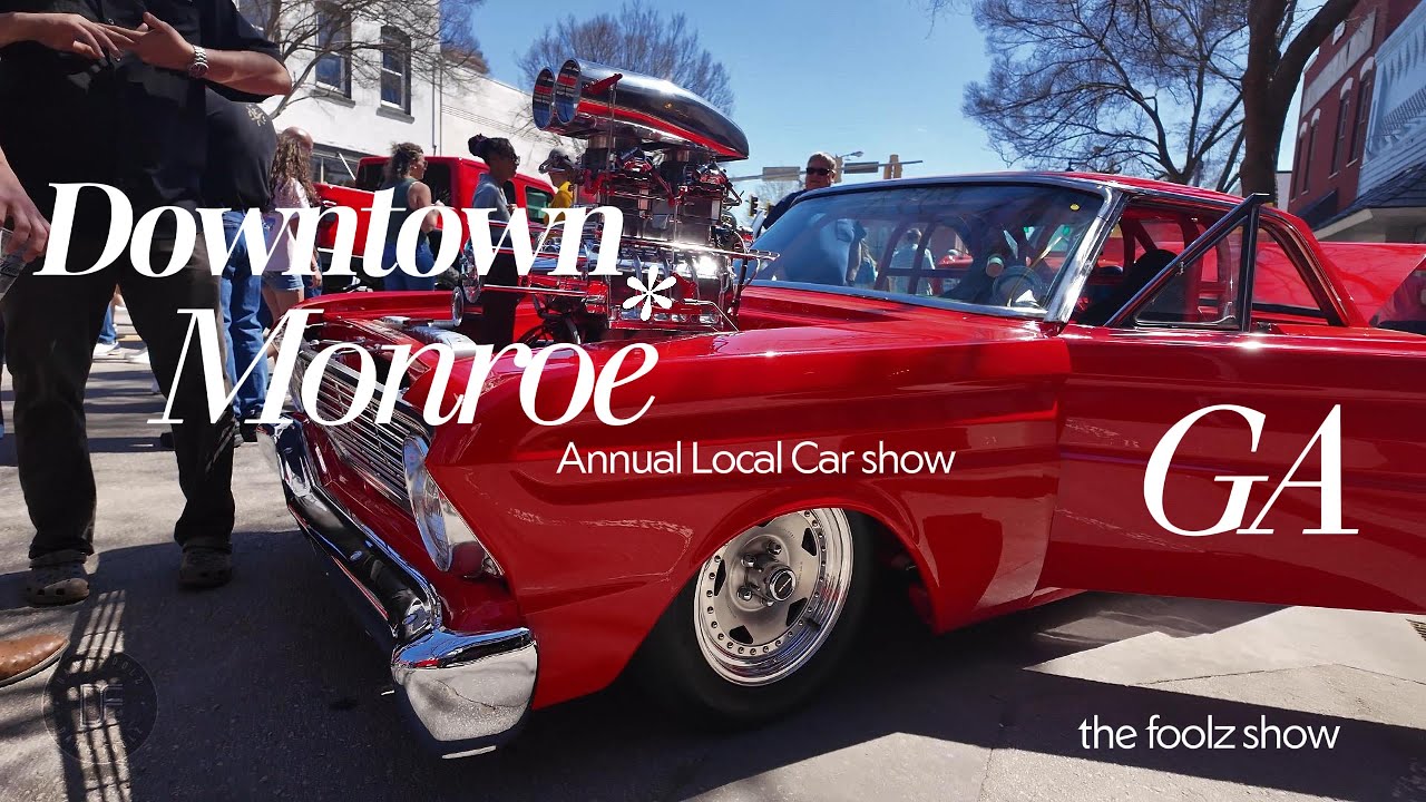 Complete Takeover of Downtown Monroe GA of classic car show. - YouTube