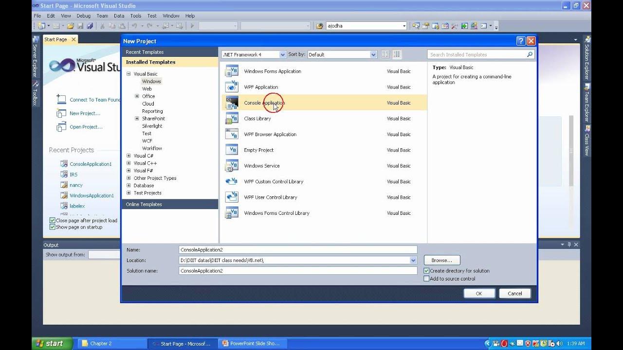 Developing basic console application - (part-2)Vb.net tutorial in Tamil ...