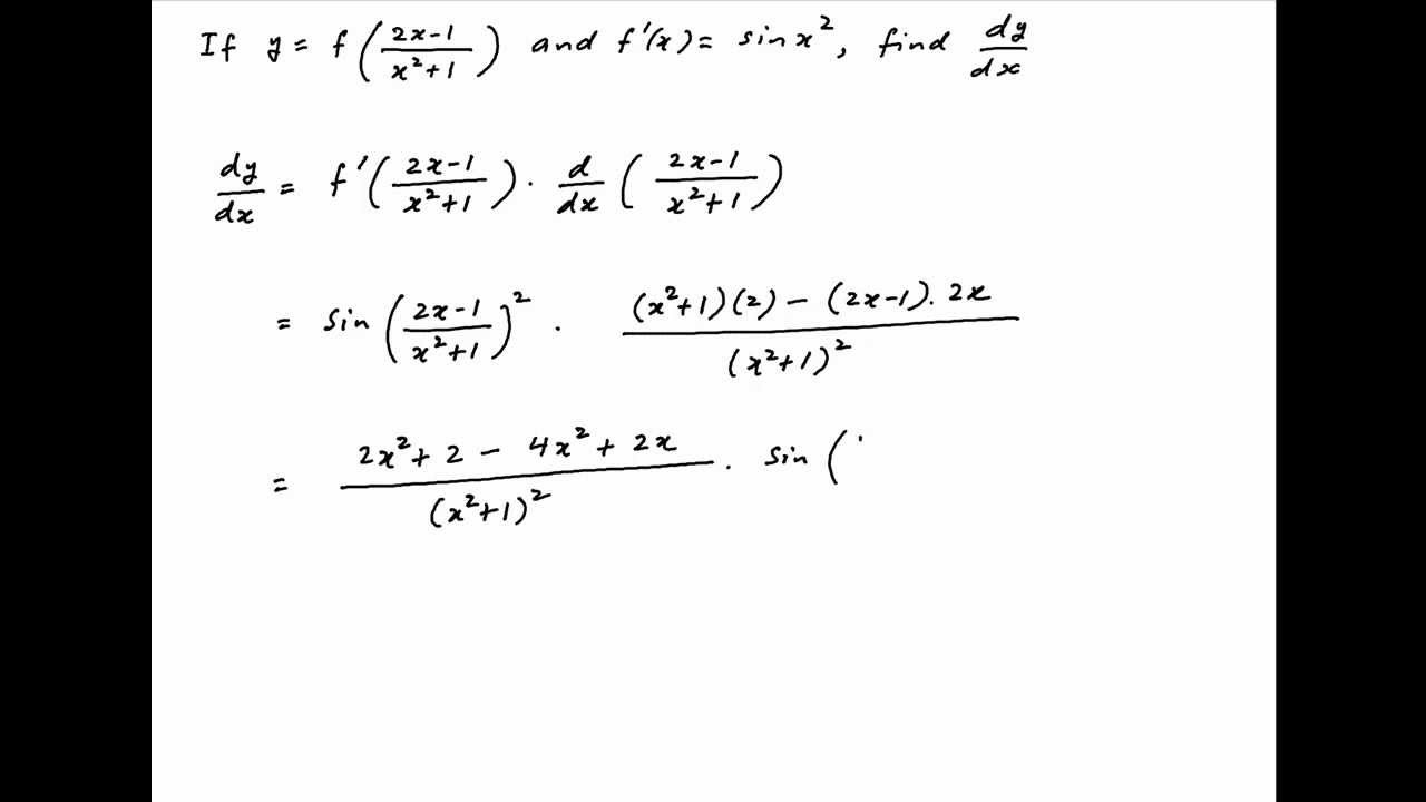 IIT 1982 Find Dy dx If Y F 2x 1 square x 1 And F x IIT 1982 Find Dy dx If Y F 2x 1 square x 1 And F x