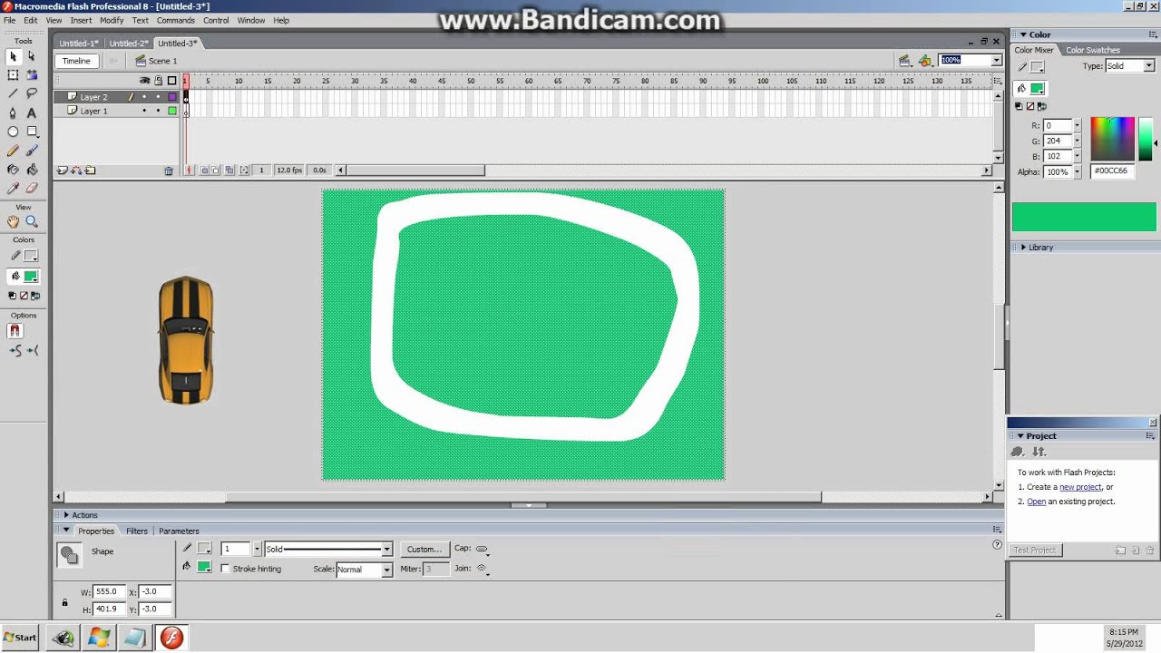 [Tutorial]How to make CAR GAME with "FLASH 8 PRO" - YouTube