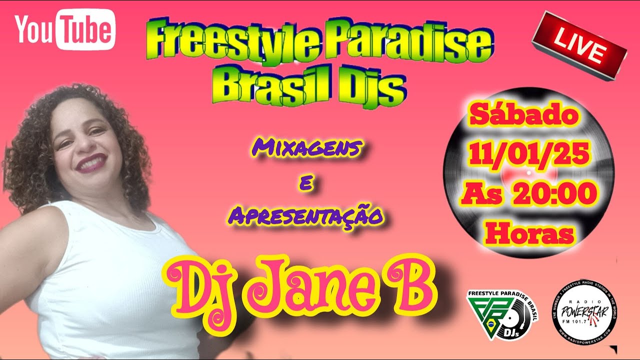 DJ JANE B - FREESTYLE PARADISE BRASIL DJS - 11/012025 - YouTube