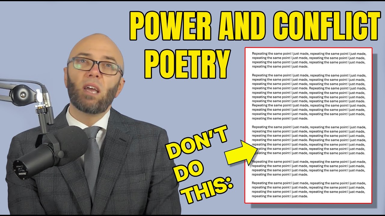 Top Marks Poetry: Developing a Line of Argument - Power and Conflict ...