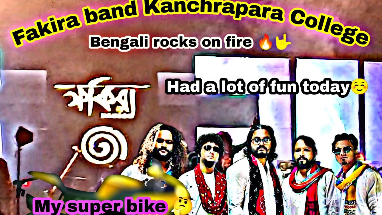 Yea kon si super bike hai? 🤔|| kanchrapara college has come fakira band ...