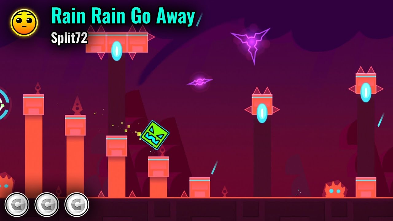 "Rain Rain Go Away" by Split72 (3 coins) | Geometry Dash. - YouTube