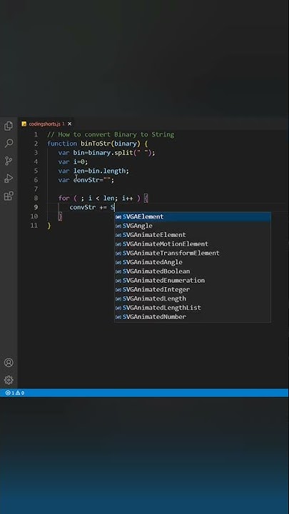 convert binary to string using javascript - YouTube