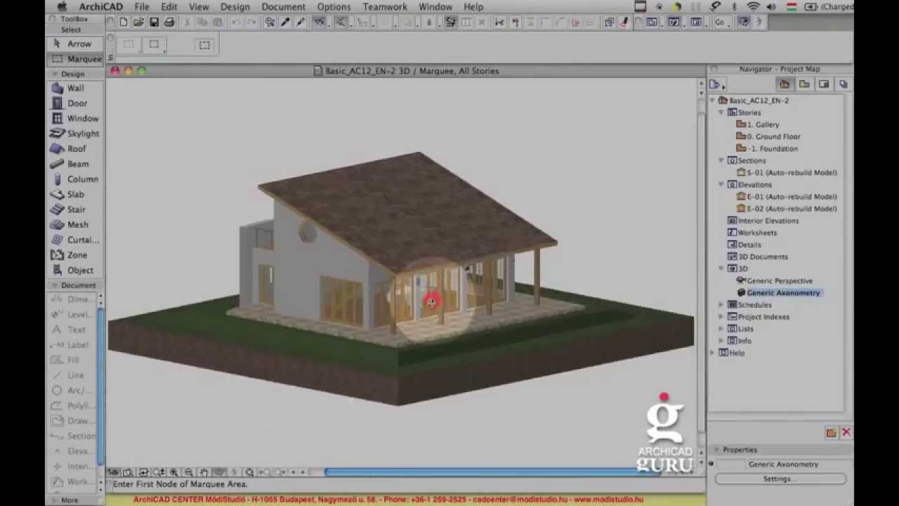 ArchiCAD Sample Building - ArchiCADGURU - YouTube