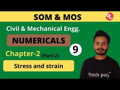 SOM | MOS | Lecture-9 | Numericals on Stress and Strain (Part-2) | Polytechnic 3rd semester ...