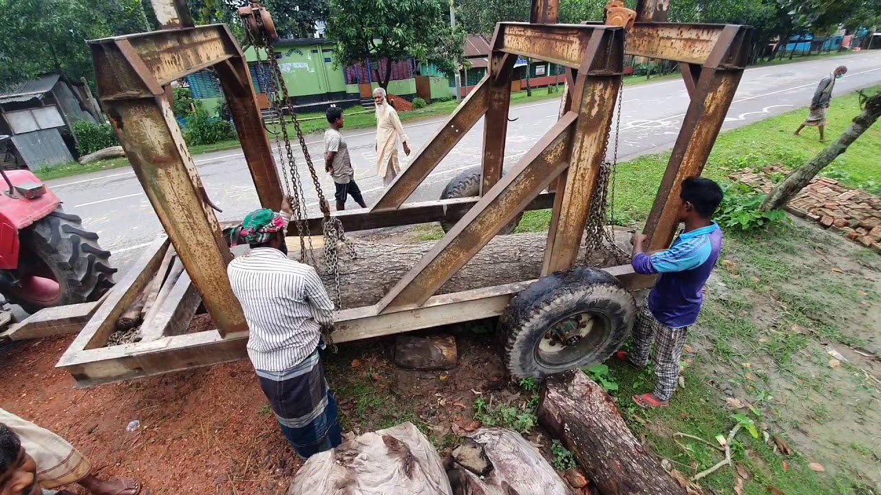 Dangerous & Toughest Wood Lifting Works।Wood Lifting Unique Ways at ...