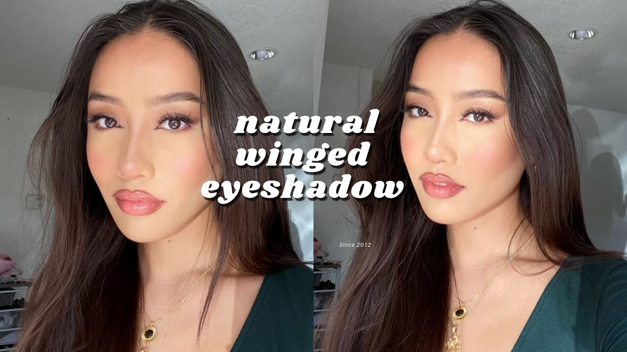 WINGED EYESHADOW LOOK + my favorite products 💖 - YouTube