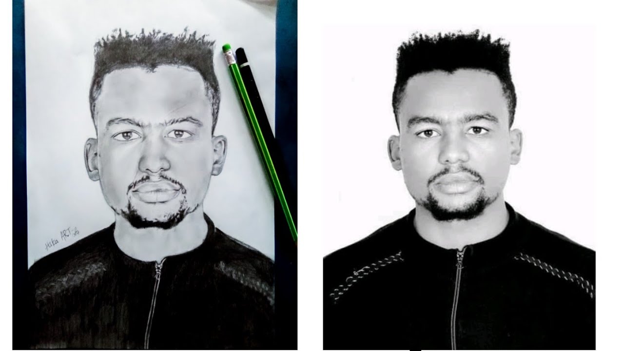 Wabii Dhaabaa Pencil Drawing by Hika - YouTube