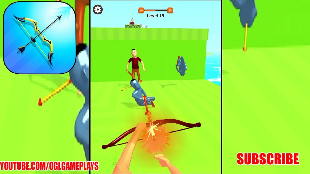 Archer Hero 3D (By VOODOO) Level 1-20 Gameplay iOS Android - YouTube