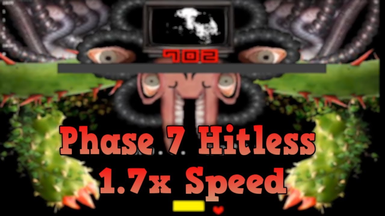 No Hit Flowey 1.7x Speed | Phase 7 | First ever! - YouTube