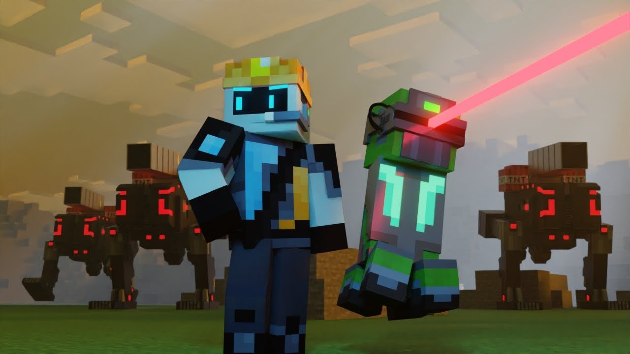 Creeper Robot Battle | Minecraft Fight Animation - YouTube