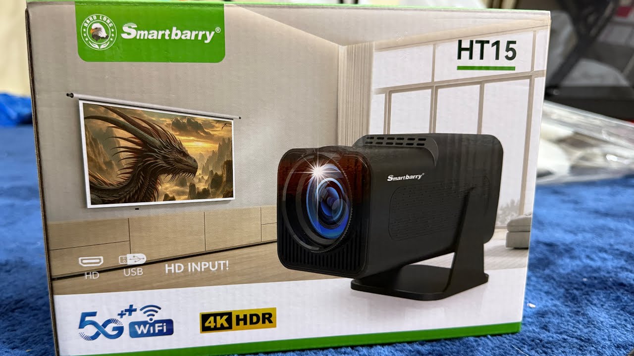 REVIEW HT 15 Smartbarry® HT15 5G WiFi 4k HIGH-DEFINITION PROJECTORSpeed ...