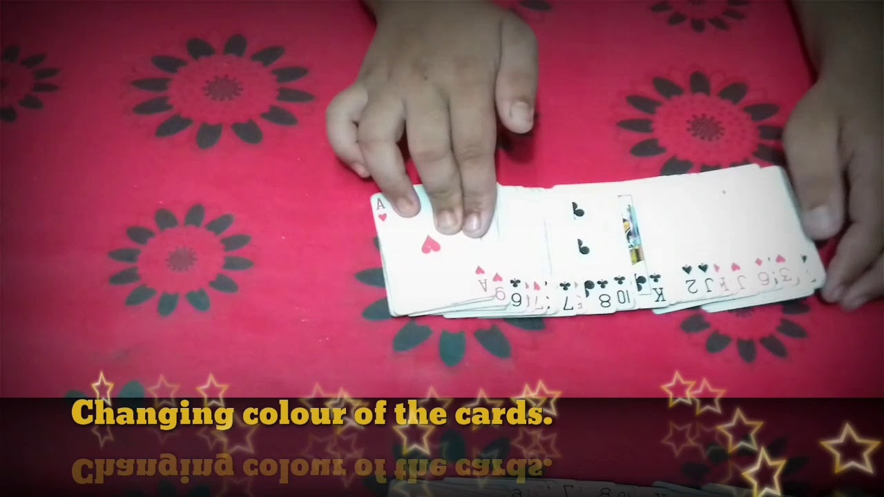 Card's trick. Changing colour of cards. - YouTube