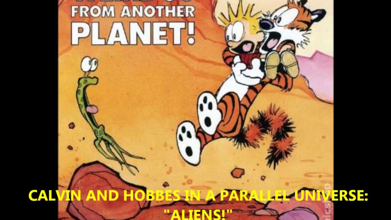 Calvin and Hobbes "Aliens!" - cartoon - YouTube
